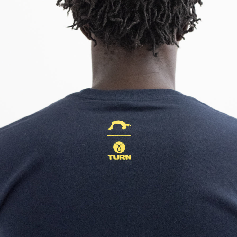 Junior Frederick Flips Circle Tee - Navy – Turn Gymnastics - North America