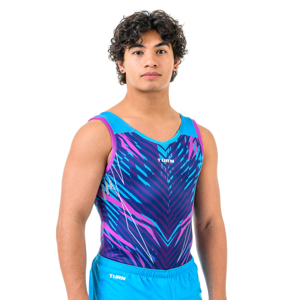 Junior RP Double Diamond Singlet - Blue/Purple – Turn Gymnastics ...